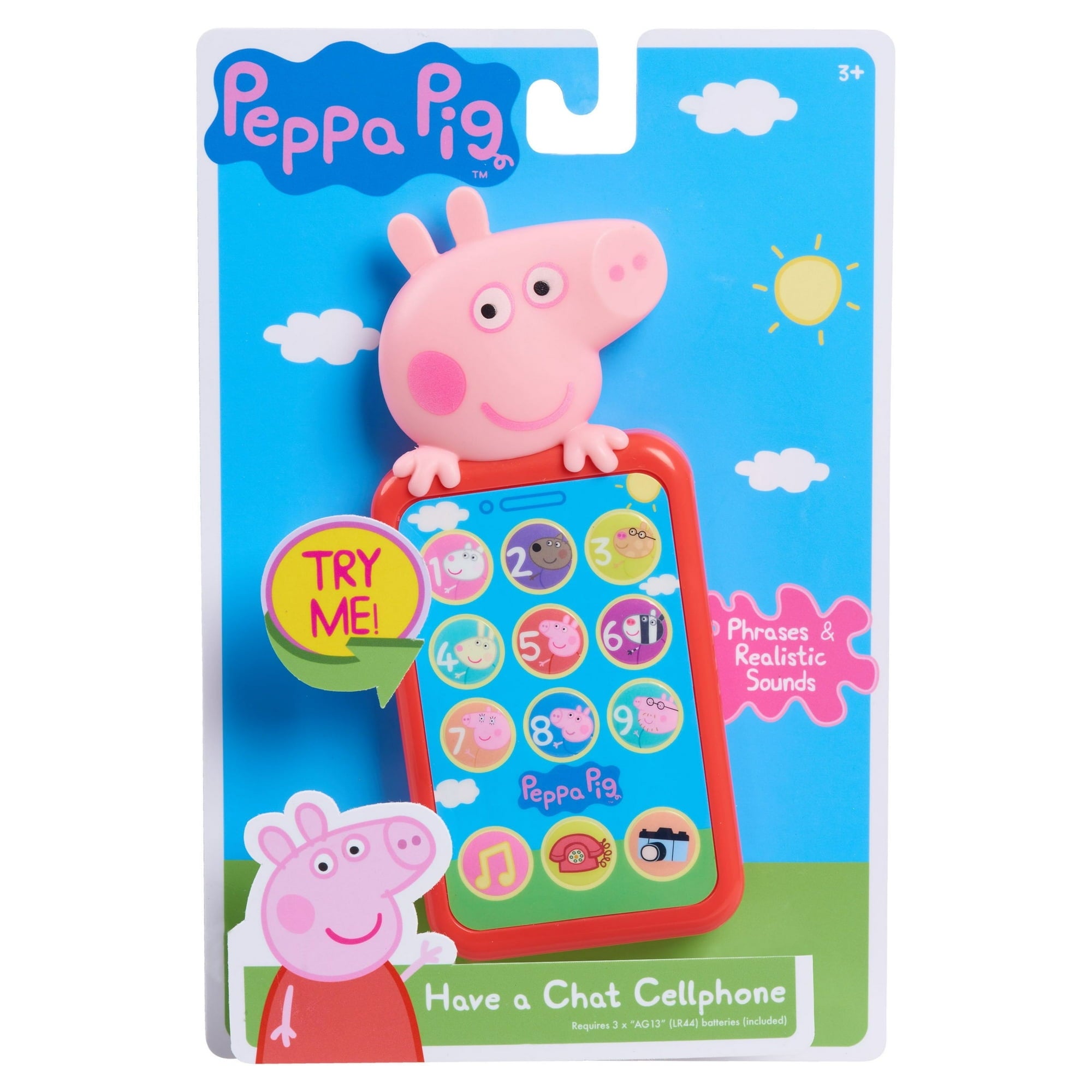 Peppa Pig Light-Up Toy Cell Phone with Interactive & Realistic Sounds